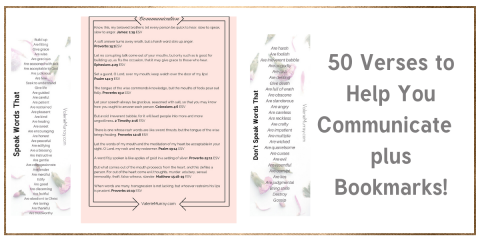 50 Scriptures That Will Help You Communicate - Valerie Murray
